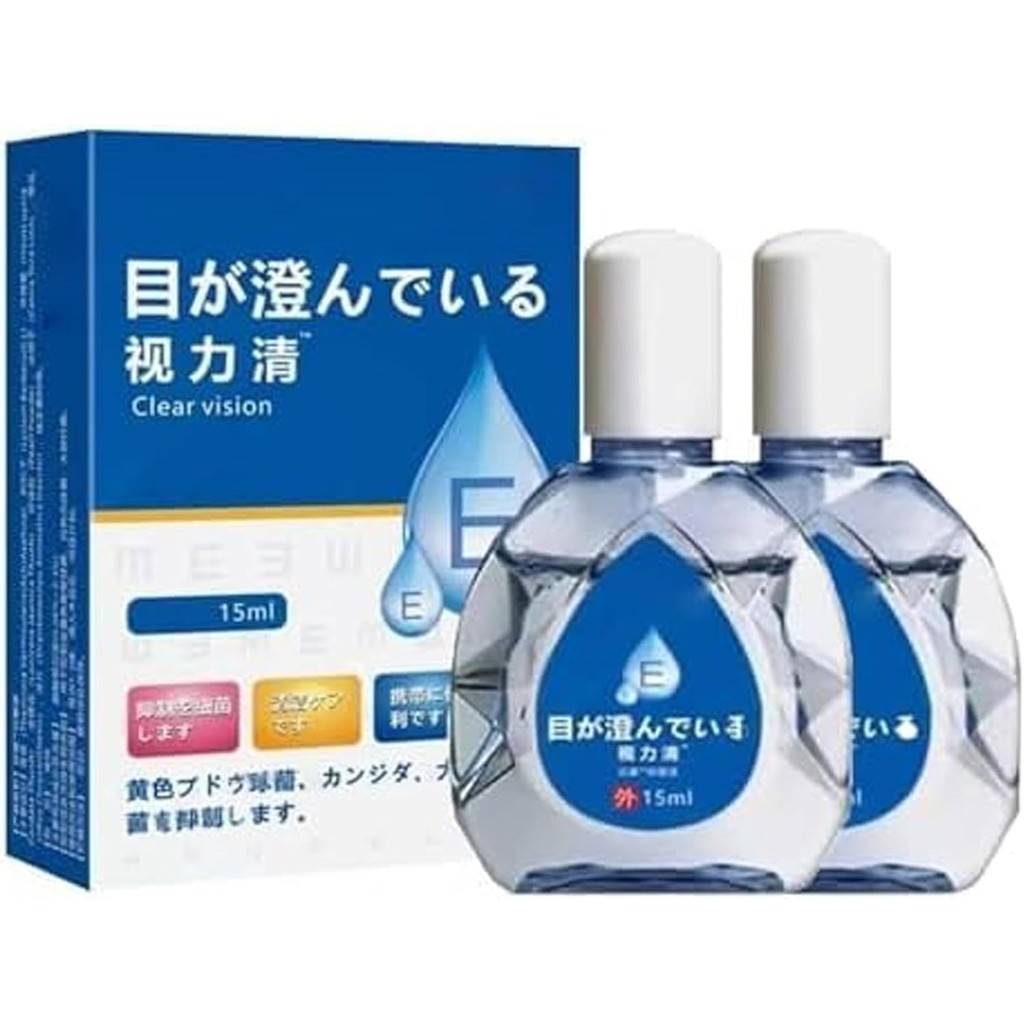 Anti-Fatigue Eye Drops, 15ml Japanese Eye Drops New Care Brightening ...