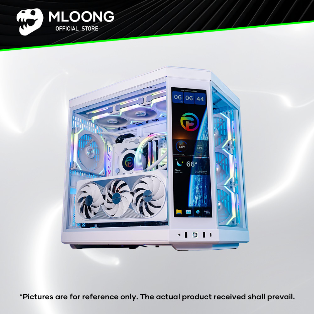 MLOONG Gaming PC AMD Ryzen 9 9900X3D with ASUS TUF RTX 5090 32GB, 64GB ...