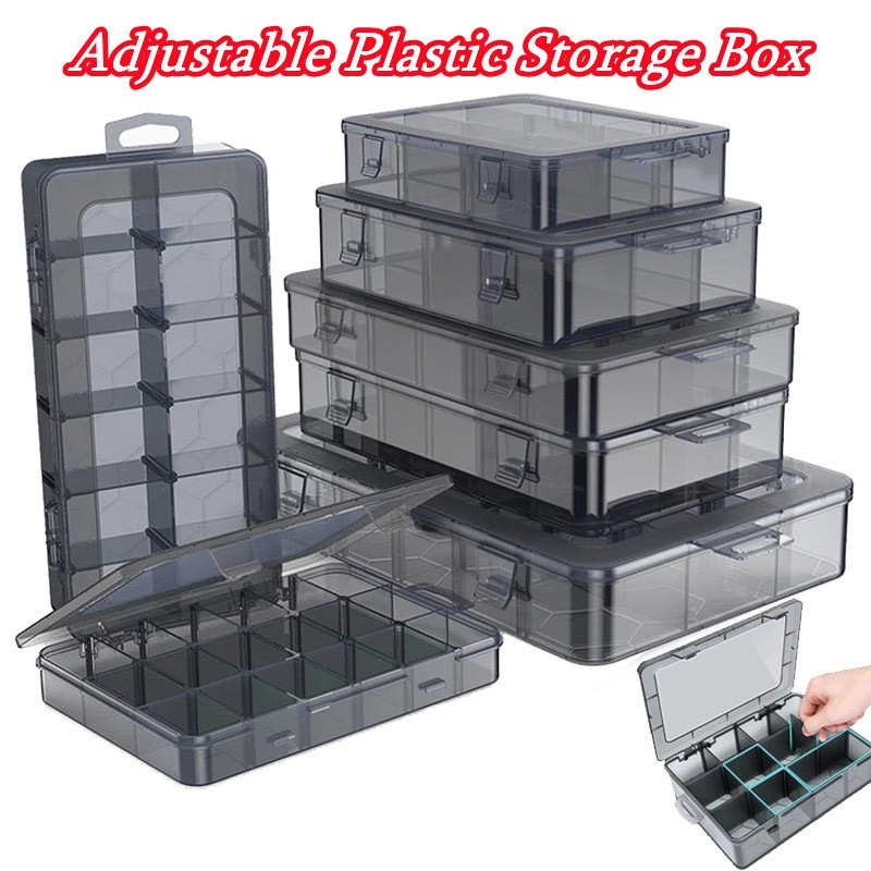Ship 24H9-24 Grids Compartment Organiser Adjustable Tool Box ...