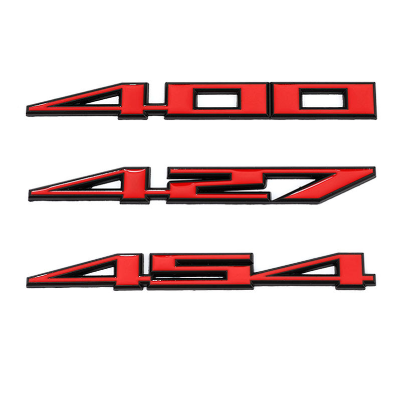Car Sticker 400 427 457 Logo Decals for Chevrolet SUV ZR1 CORVETTE ...