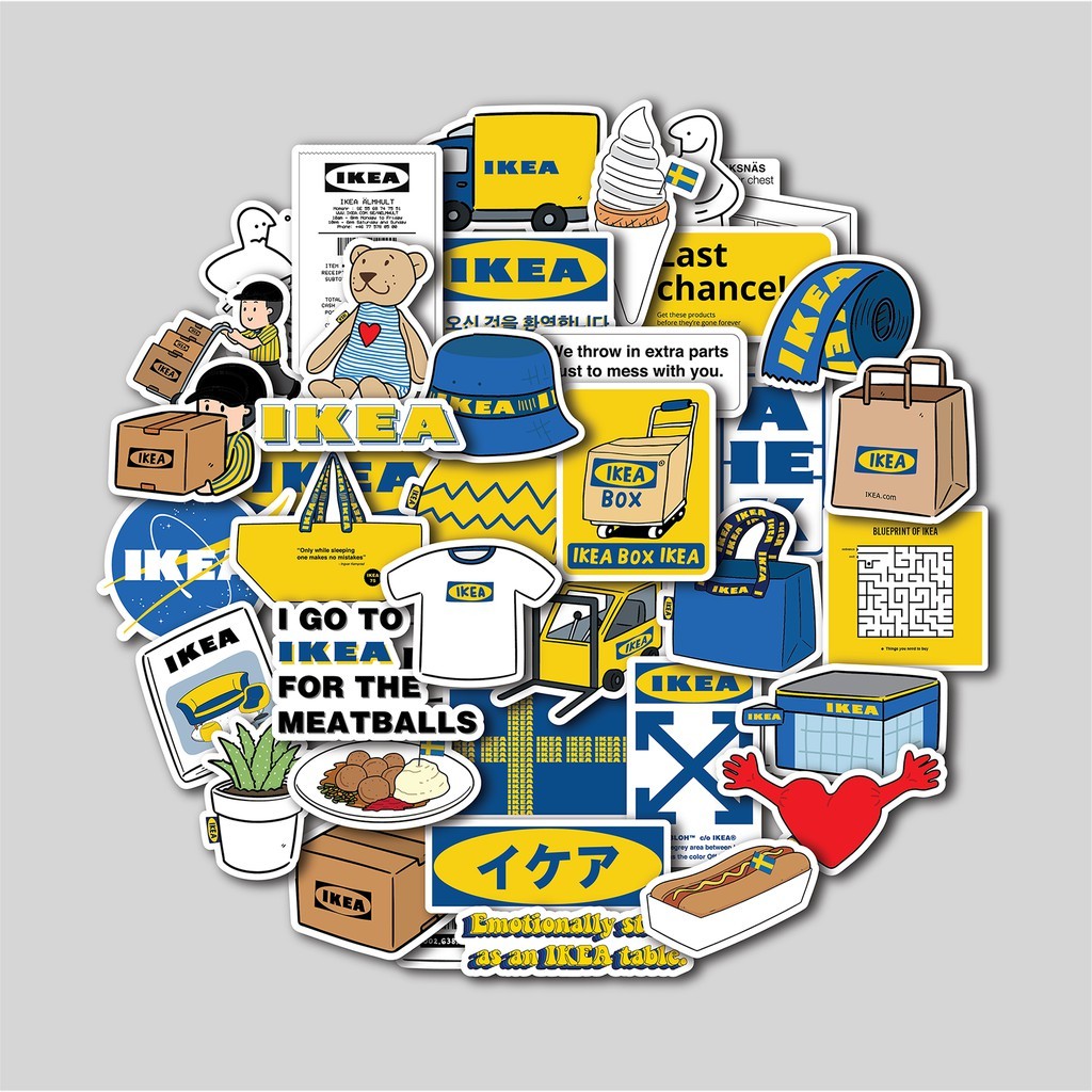 STICKER PACK IKEA THINGS | TUMBLR STICKER | HELMET SUITcase LAPTOP ...