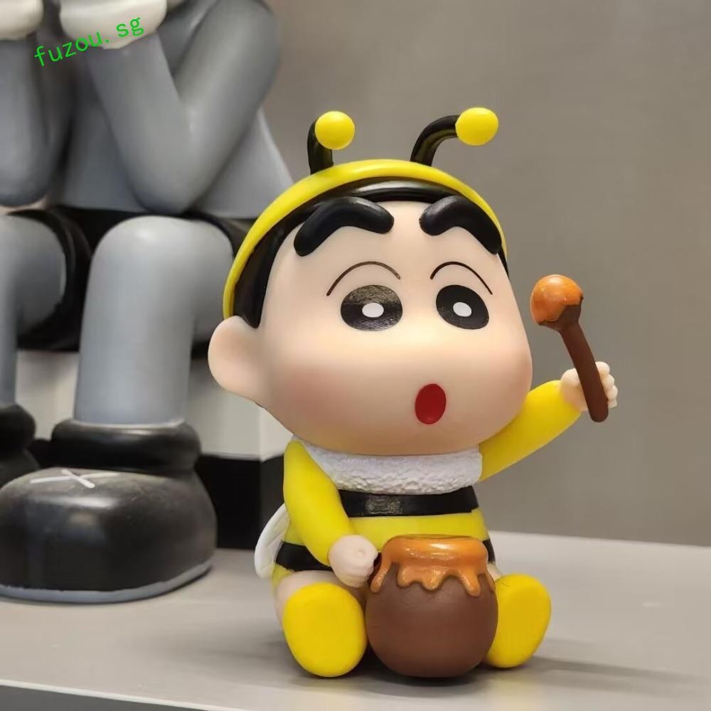 FUZOU Crayon Shin-Chan Anime Figure, Cos Bee PVC Doll Crayon Shin-Chan ...