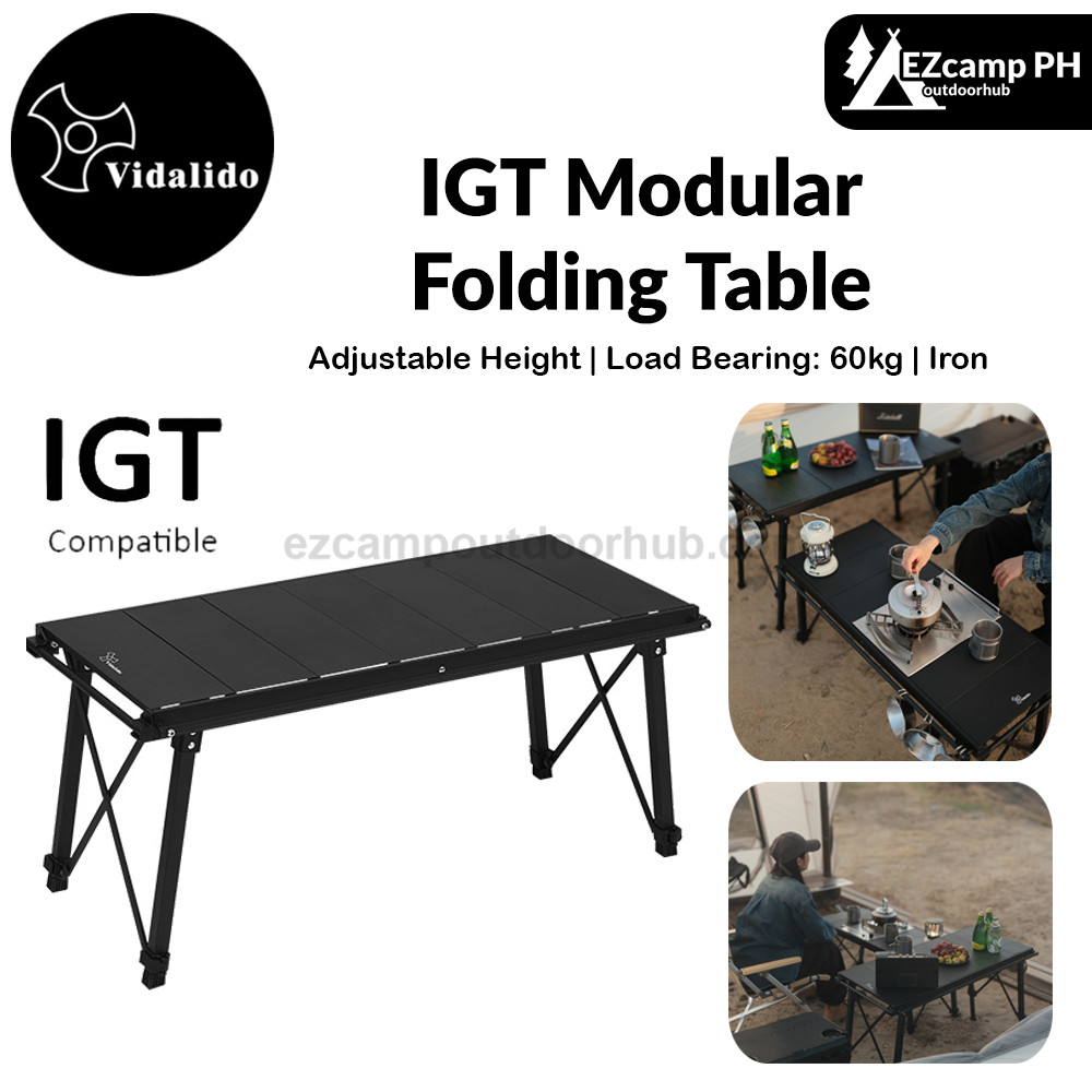 Vidalido IGT Modular Folding Table Tactical Integrated Grill Split ...