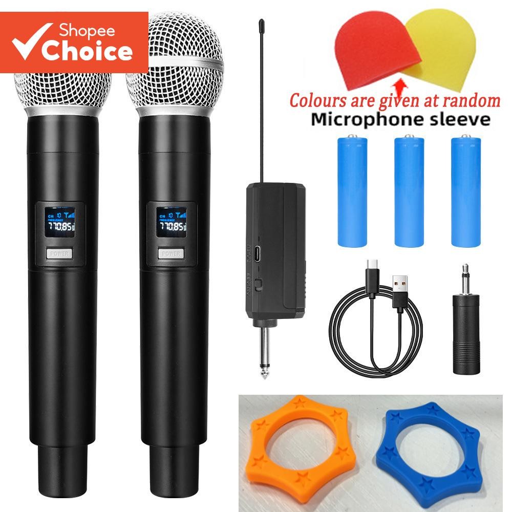 [Shopee Choice] UHF Wireless Dual Handheld Dynamic Microphone ...
