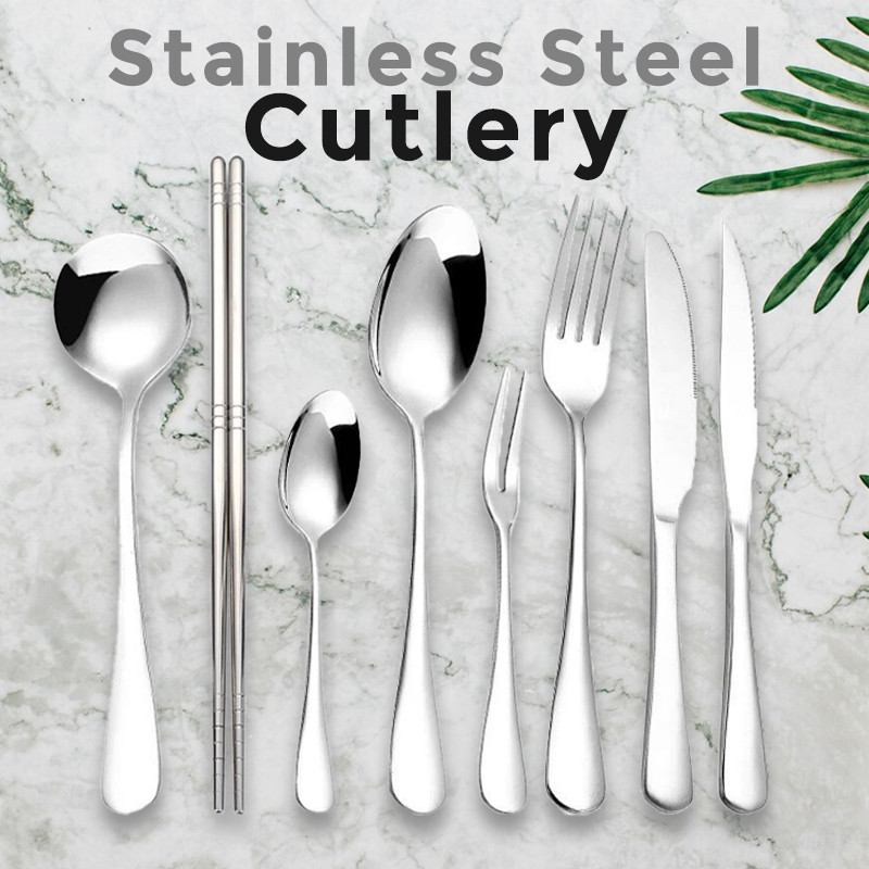 Stainless Steel SS304 High Quality Cutlery Table Fork Spoon Steak Knife ...