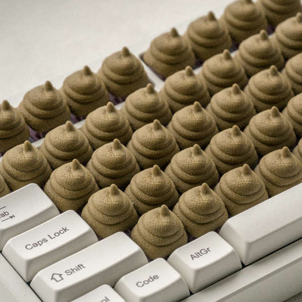 keycaps custom keycaps [Unique Keycap] Poop Keycap Funny Poop Spoof ...