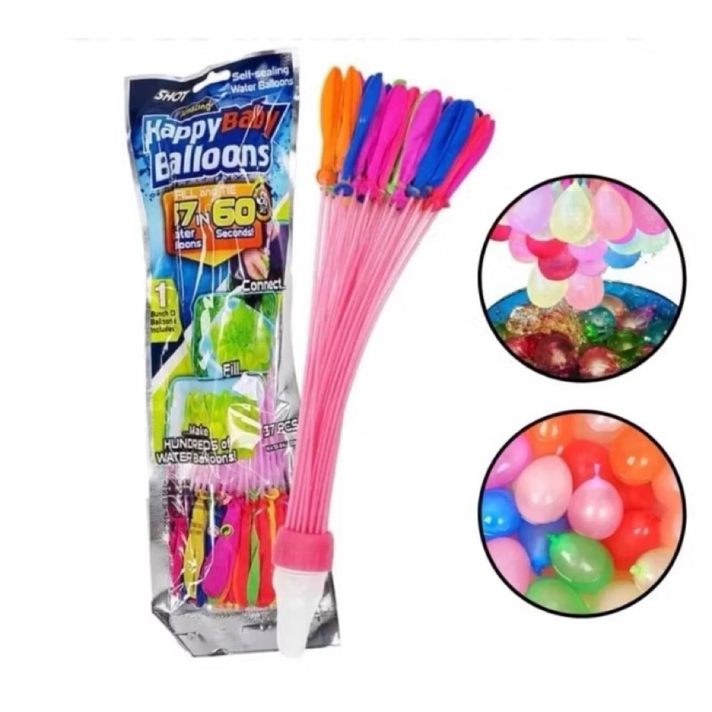CHILDREN'S SENSORY WATER BALLOONS TOY CONTAINS 37 PCS | HOSE WATER ...