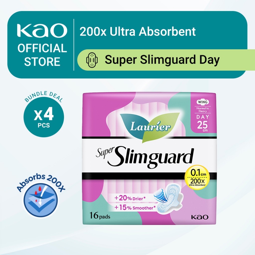 Laurier Super Slimguard 25cm (Bundle of 4) | Shopee Singapore