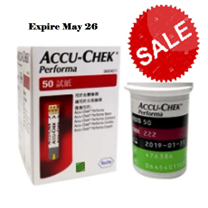 Accu Chek performa test strips 50 Diabetes Glucose Test Strips expiry ...