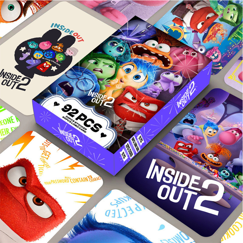 92-96pcs Manhwa Manga Brawl Stars Inside Out Lomo Cards Spider-Man ...