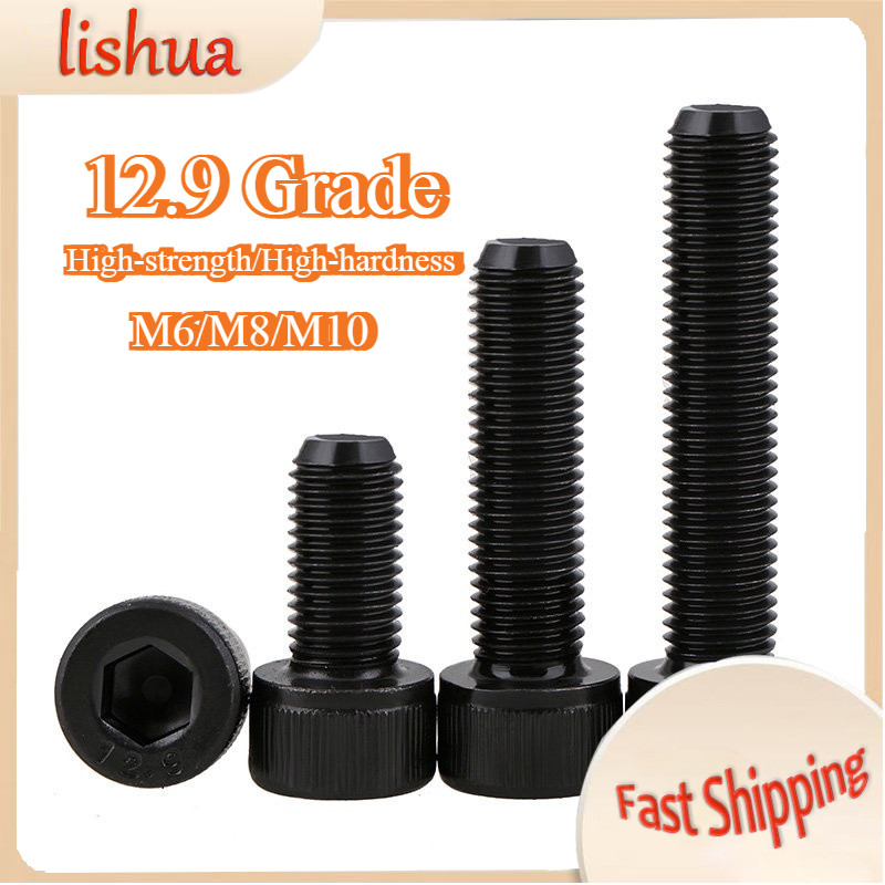 [LS-1] 12.9 Grade Fine Thread Black Cylindrical Head Screw/Hexagon Socket Screw M6/M8/M10 ...