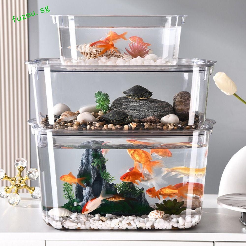 FUZOU Explosion-proof Plastic Fish Tank, Fall Prevention Transparent ...