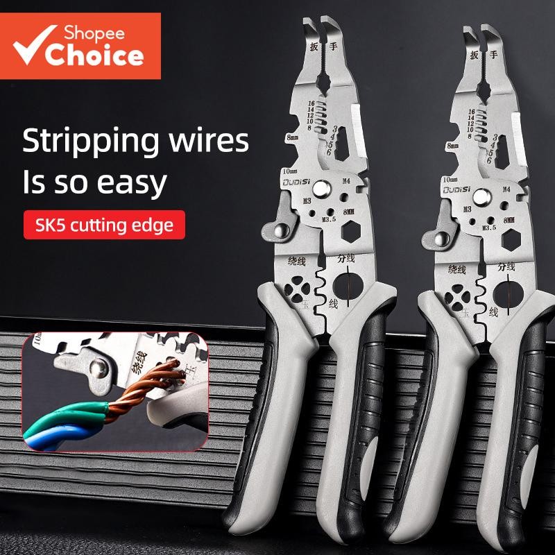 20 in 1 Multi-Function Pliers Electrician Wire Strippers Terminal ...