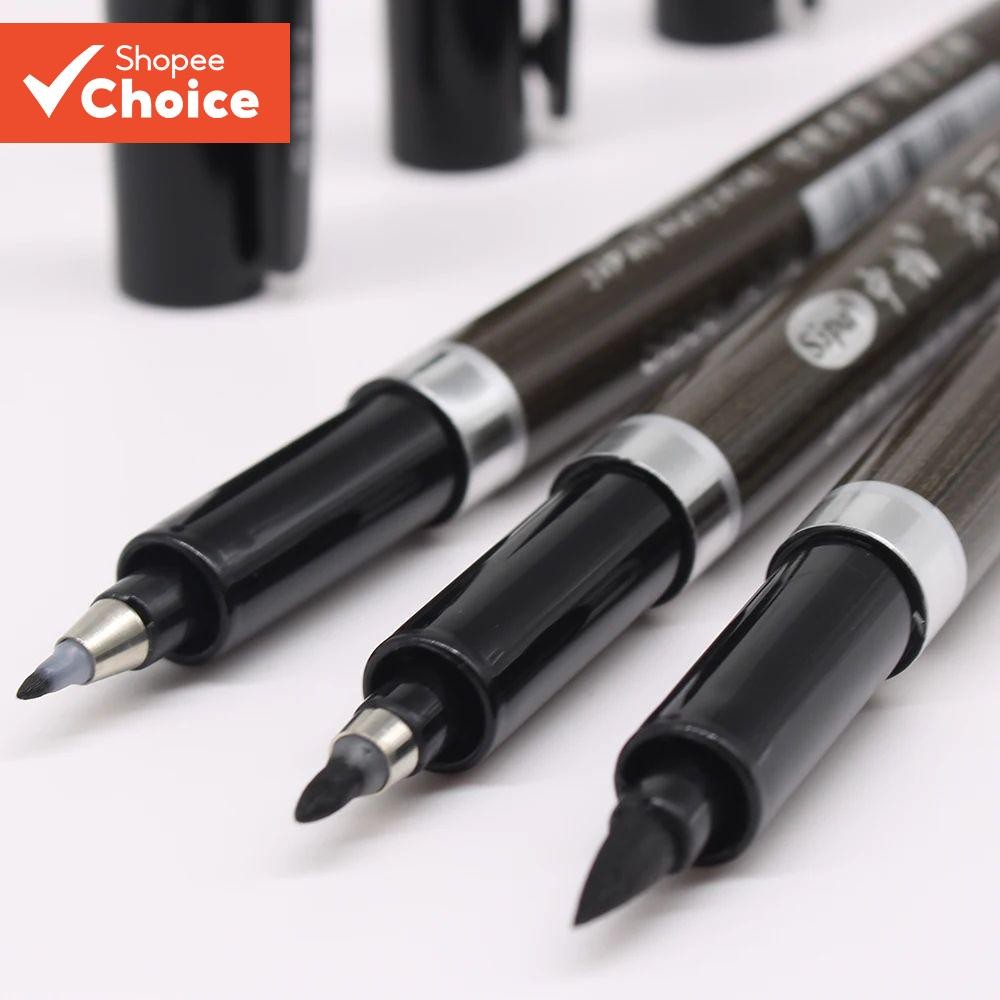 3PCS/Set Brush Pen Calligraphy Pen Chinese Words Learning Stationery ...
