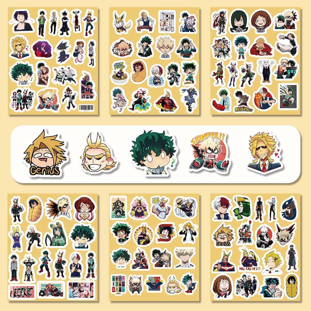 Durable Sticker Removable Sticker 103Pcs My Hero Academia Sticker Pack ...