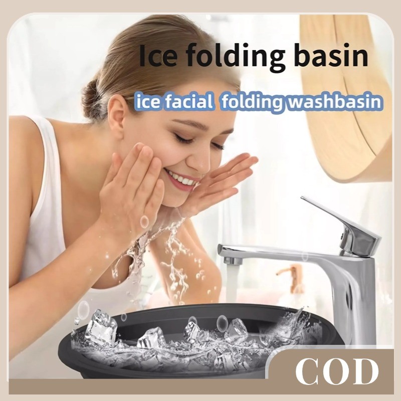 Foldable Facial Ice Bath Collapsible Basin, Korean Skin Care Therapy ...