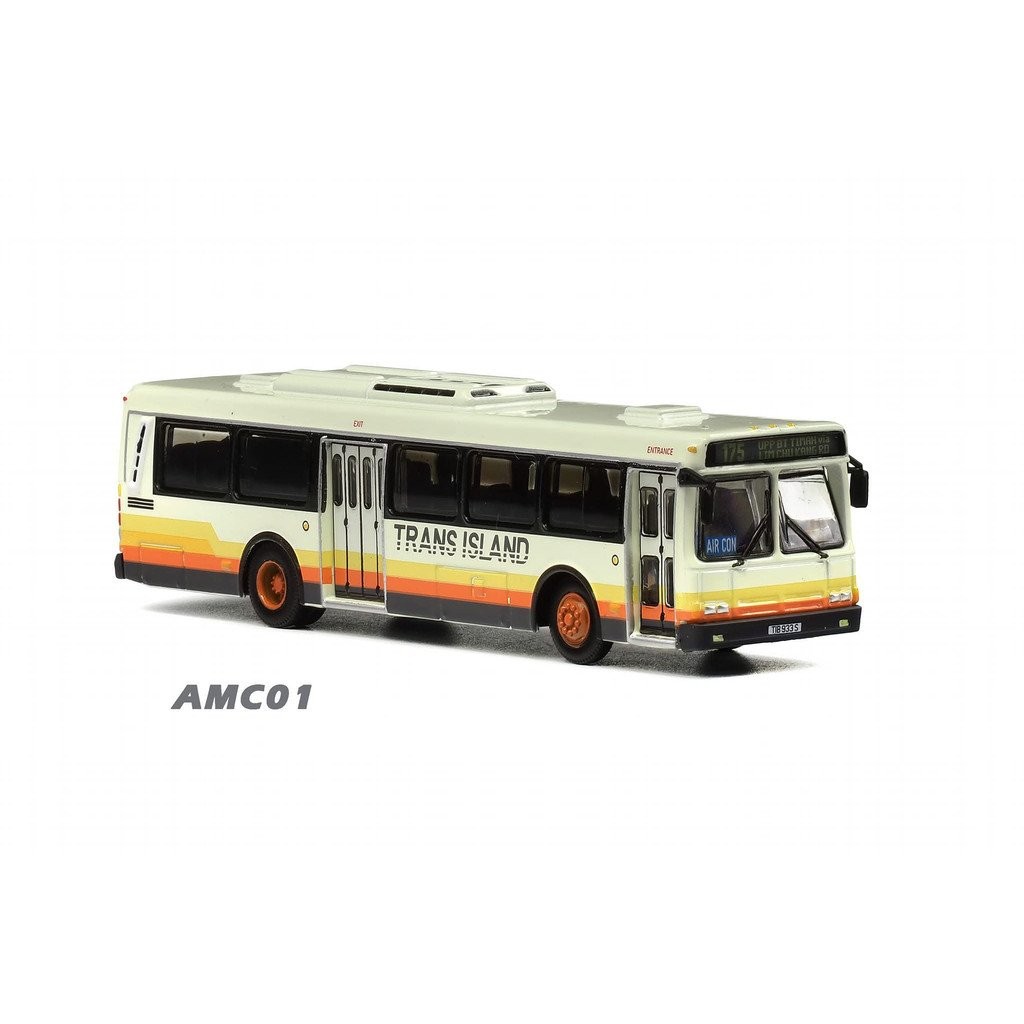 AMC Model Trans Island 1/110 Singapore Retro Painted Bus Model LMIU ...