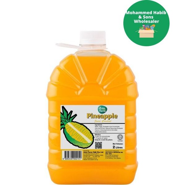 Asia Farm Pineapple Juice Cordial 2L | Shopee Singapore