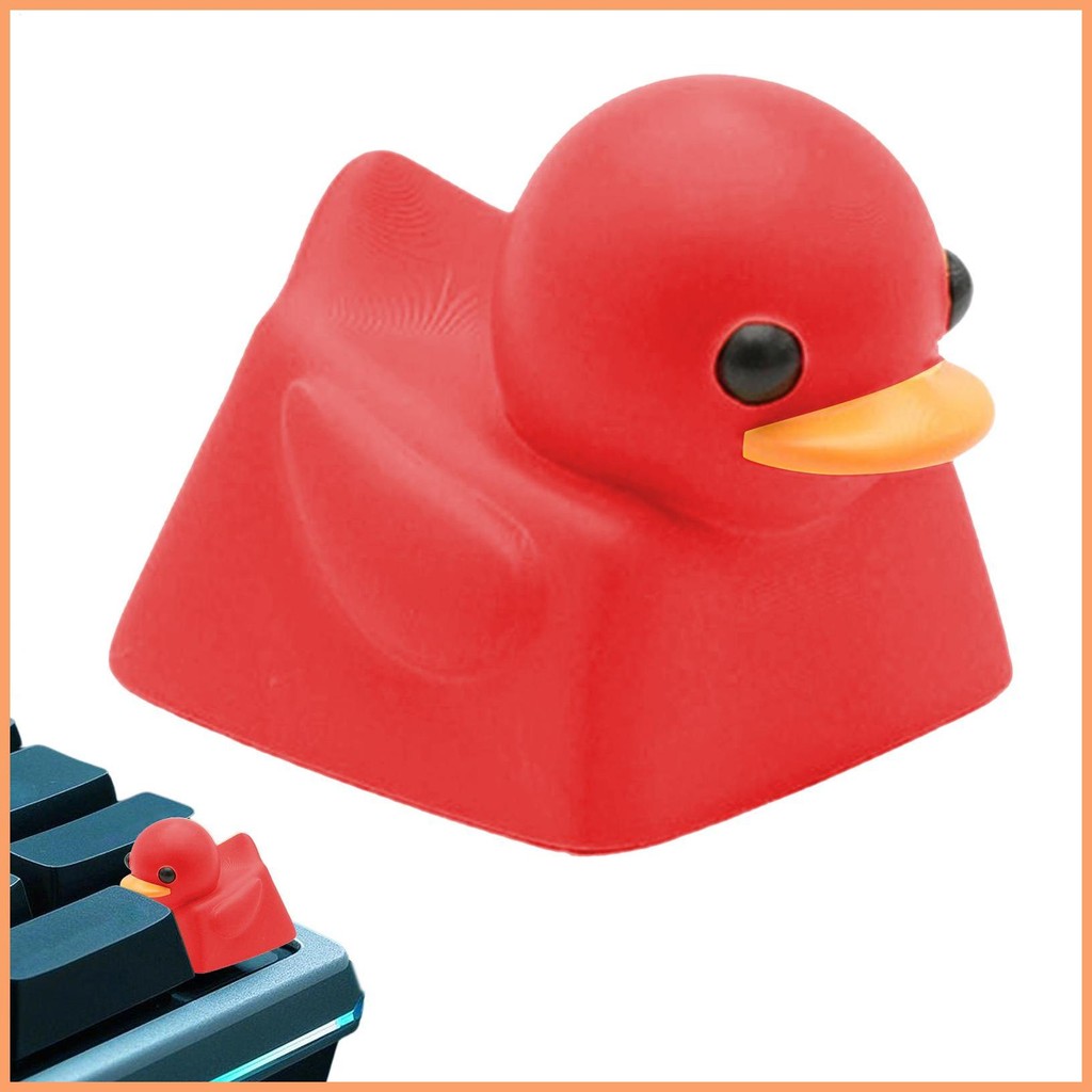 Cute Keyboard Key Caps Mechanical Keyboard Single Resin Duck Keycap ...