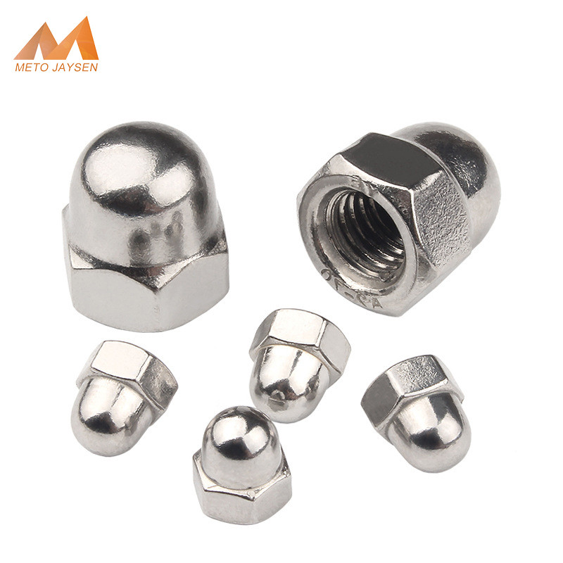304 Stainless Steel Domed Cap Acorn Nuts M3 M4 M5 M6 M8 M10 M12 Ball Head Nut Round Head Hex ...