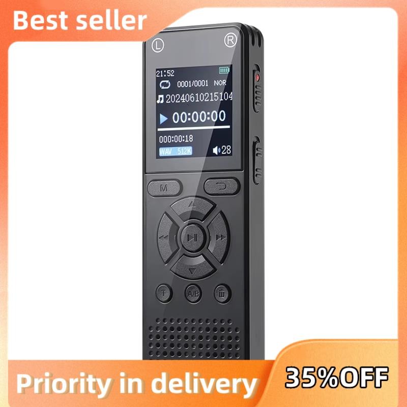 64GB Voice Activated Digital Recorder with Playback - Audio Storage ...
