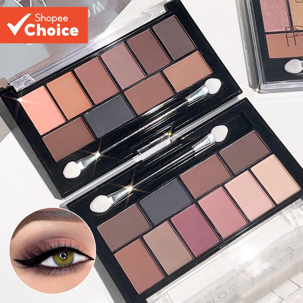 Multifunctional Ten-Color Eyeshadow Palette Pearlescent Matte Fine ...