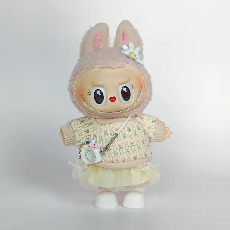 Labubu Doll Clothes 1st & 2nd Generation - LABUBU Sit Sit Party Bow ...