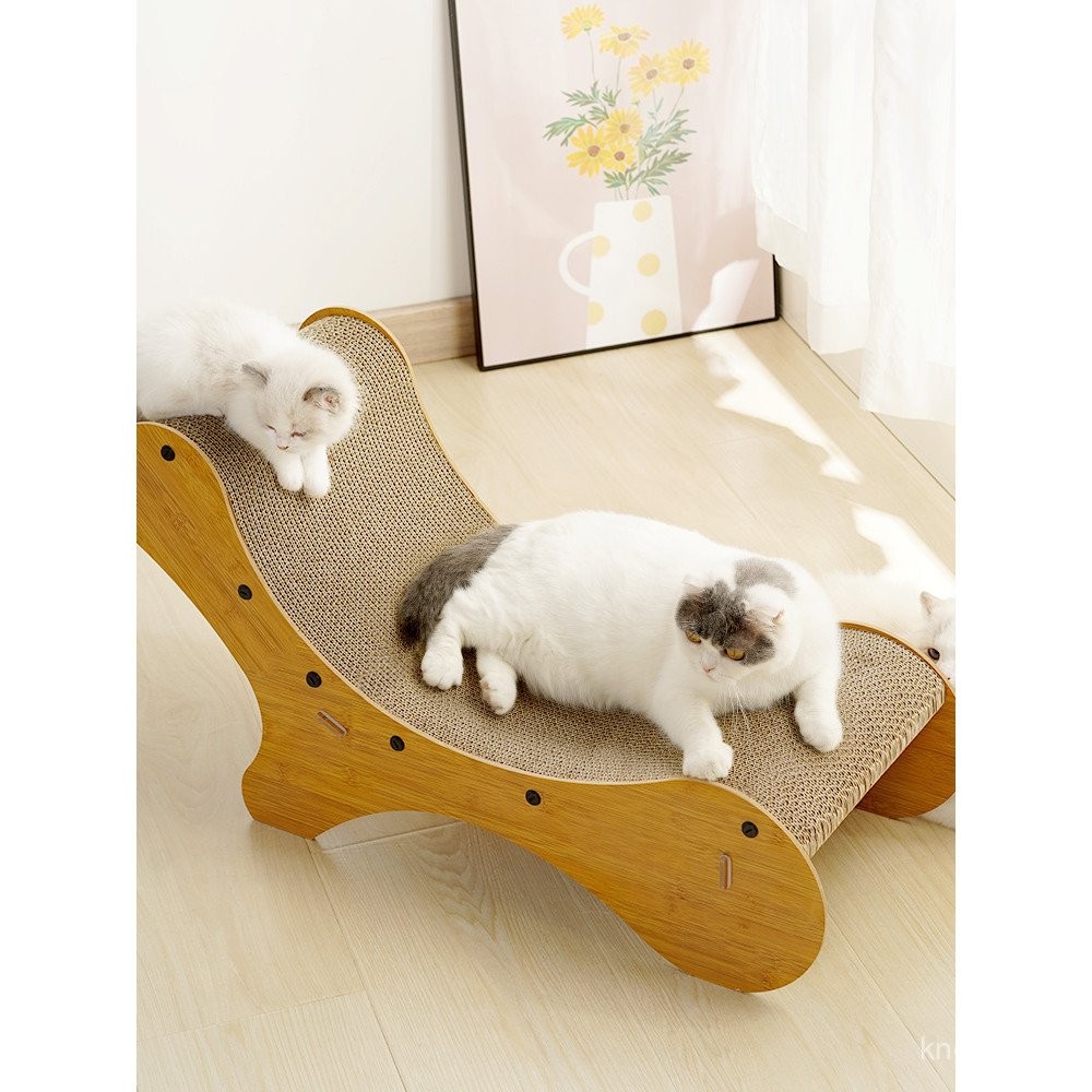 Meow Fairy Sofa Cat Scratching Board Lounger Large Cat Bed Chaise Chair ...