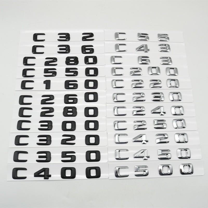 Trunk Emblem Badge Logo For Mercedes Benz W203 W204 W205 C32 C36 C43 ...
