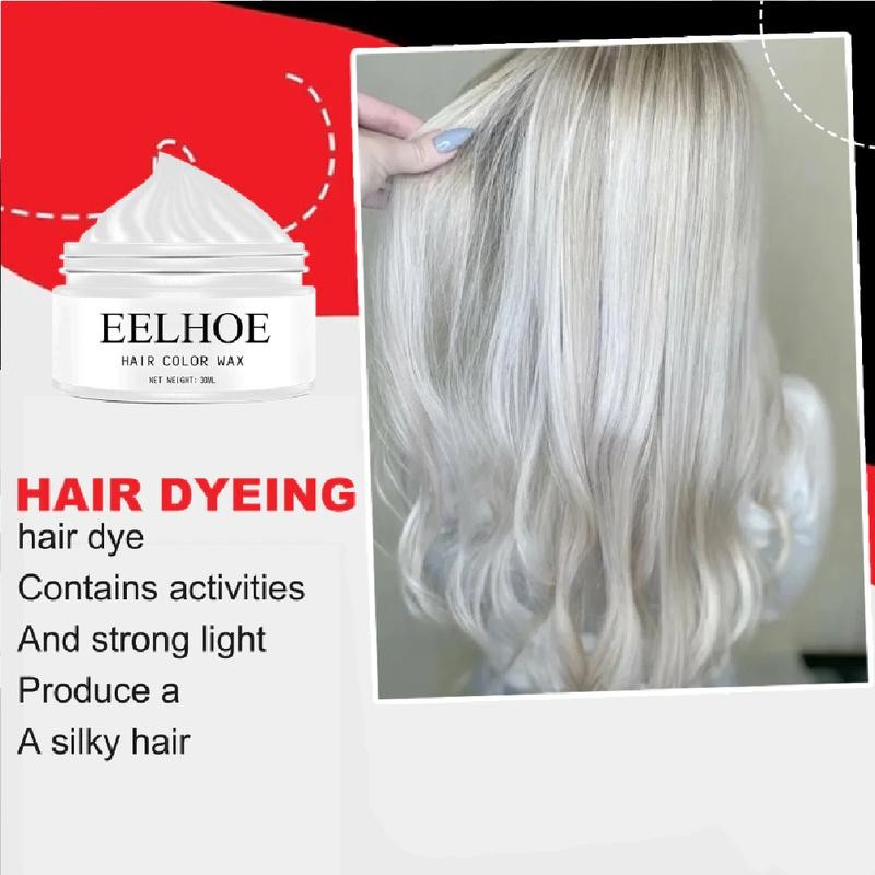 (white)POMADE COLOUR TEMPORARY HAIR WAX Color Hair Gel Kalanxuan ...