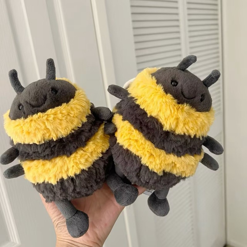 Cute Bee Plush Toy Simulation Bee Plush Doll Stuffed Animals Birthday ...