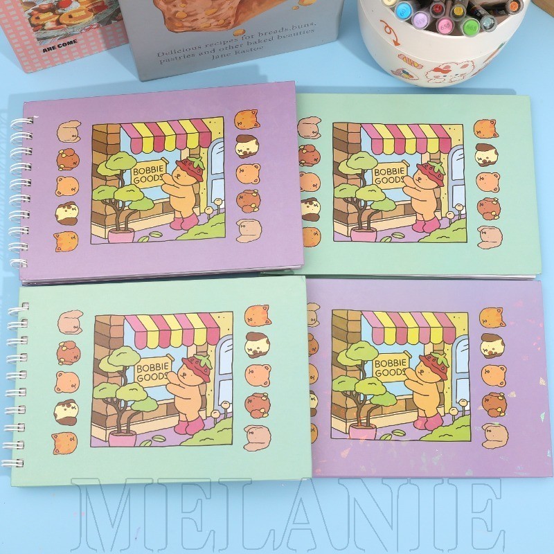 Little Bear Theme Coloring Books - Stress Relief Gift - DIY Drawing ...
