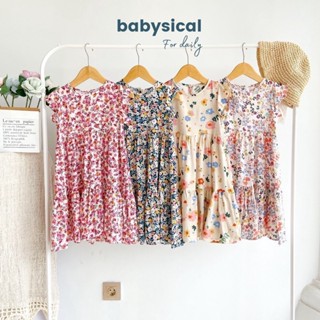 BABYSICAL 1-6 Years Serena Dress In Daisy Flower - Beautiful Girls ...