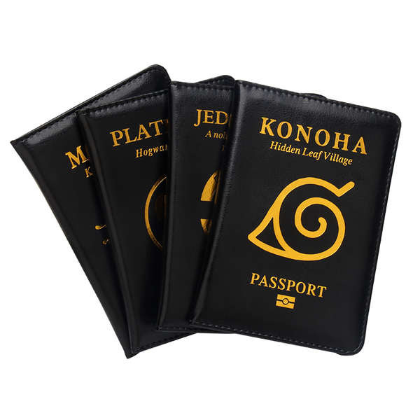 passport wallet passport pouch Japanese Anime Passport Holder Comic ...