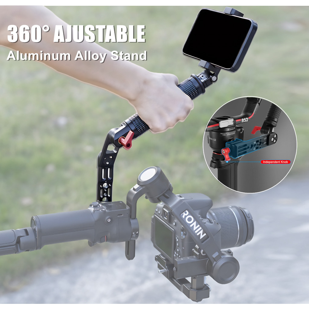 360°Adjustable Alumimun Sling Handle Handgrip Extension Grip for DJI Ronin RS4/Pro /RS3 Pro /RS3 ...