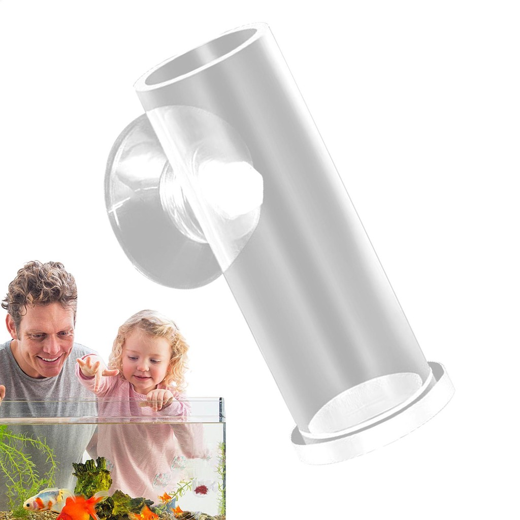 Acrylic Fish Feeding Tube Fish Tank Food Dispenser Tube Smooth ...