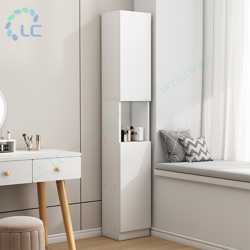 Bookshelf Storage Rack Floor Simple Storage Cabinet Bedroom with Door ...