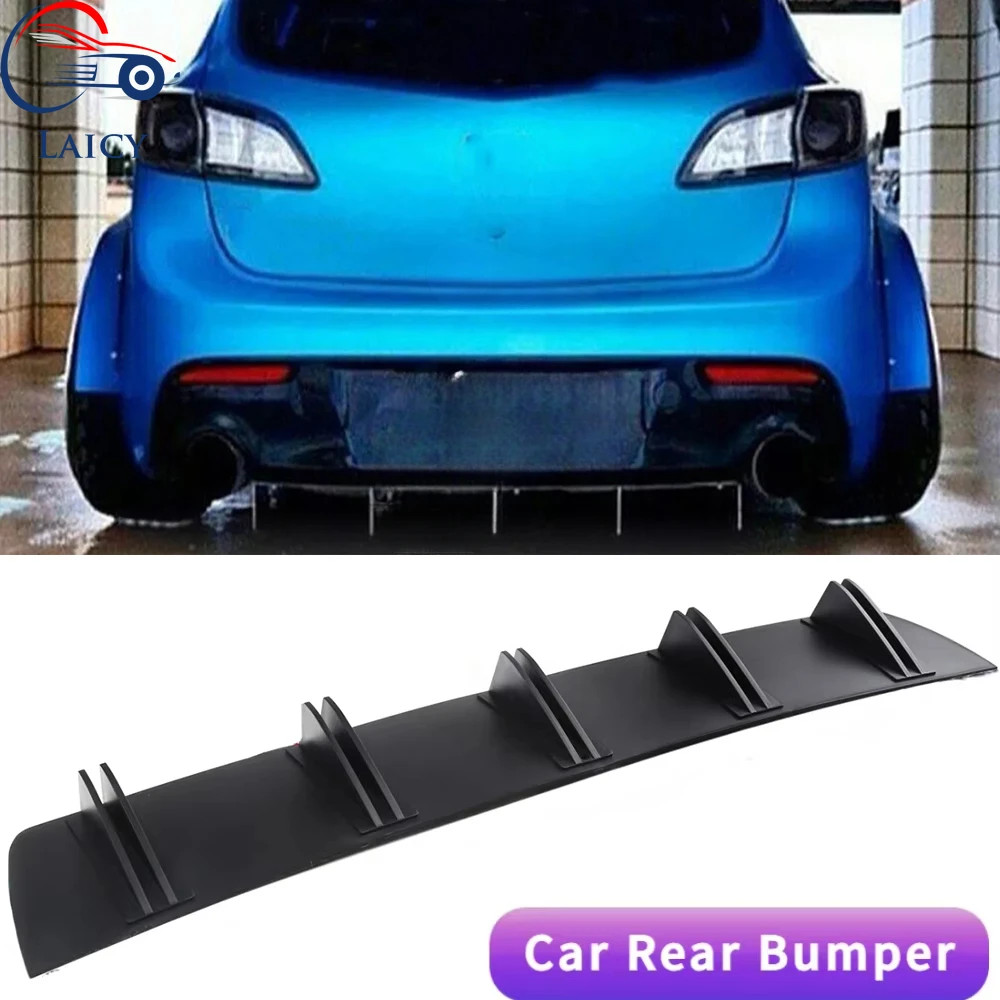 LAICY For Mazda speed 3 2009-2013 Car Rear Diffuser Shark Fins Bumper ...