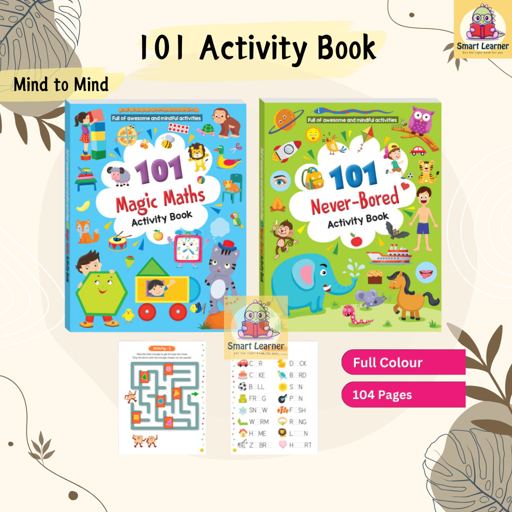 [SMART] 101 Never Bored Activity Game|Magic Maths Activity Book|Full Of ...