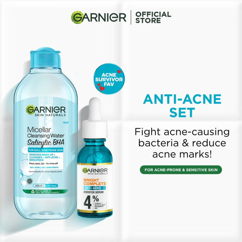 Garnier 2pc Hero Anti Acne Set | Shopee Singapore