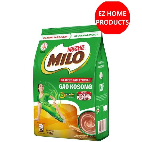 Milo Instant Chocolate Malt Drink Powder with Milk - Gao Kosong 750g ...