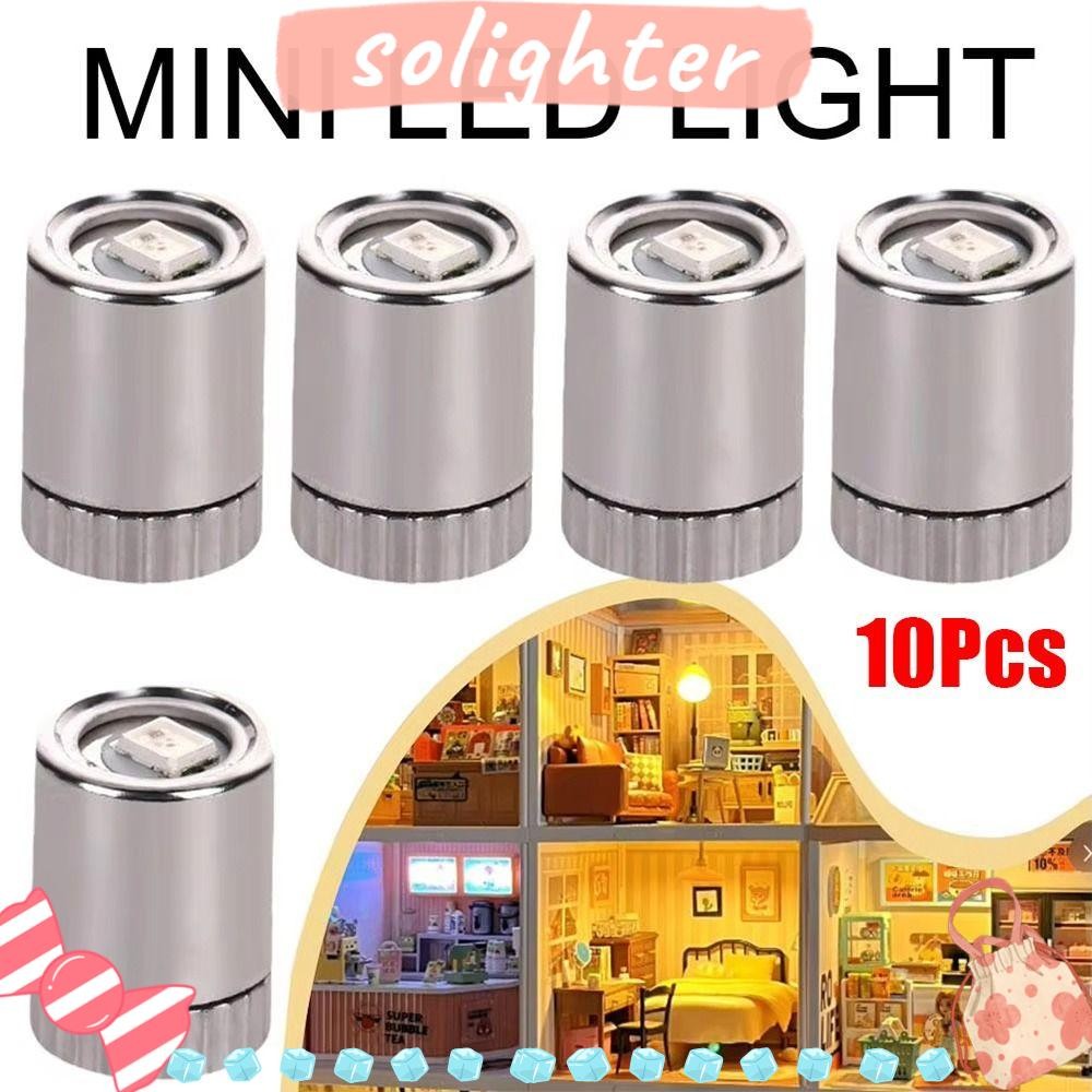 SOLIGHTER 10Pcs Light Bulb, Battery Powered Small Mini LED Light ...