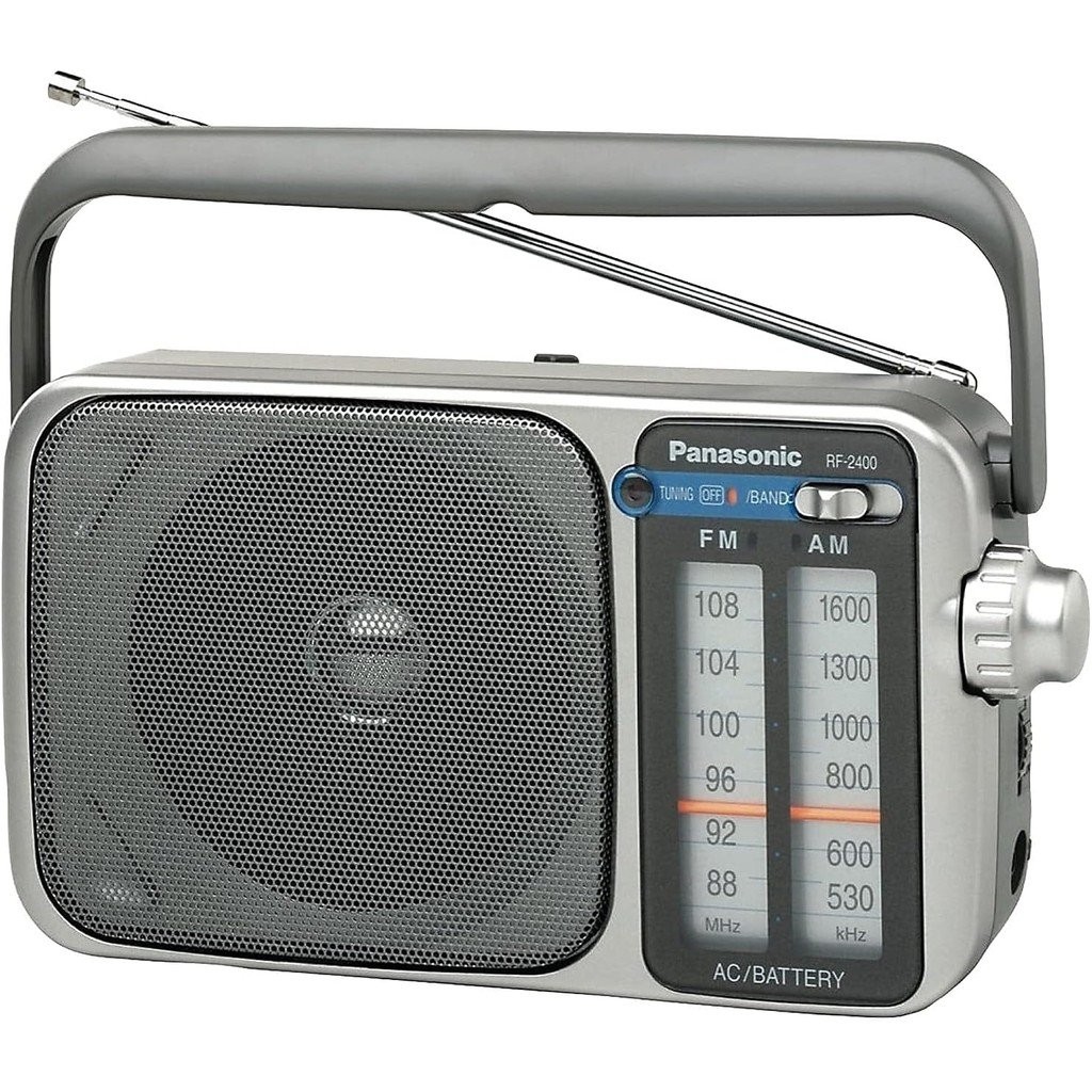Panasonic Portable AM \/ FM Radio, Battery Operated Analog Radio, AC ...