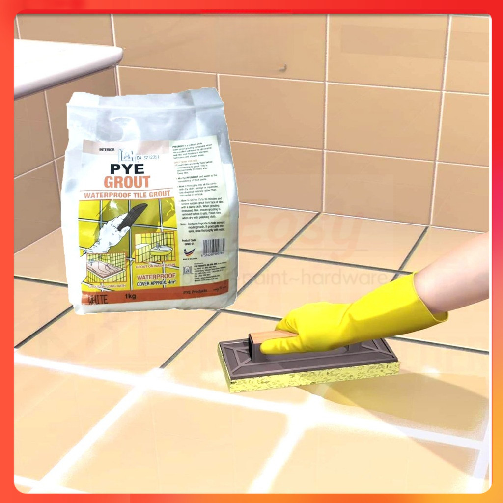 PYE Waterproof Tile Grout 1kg l Jubin Cement | Shopee Singapore
