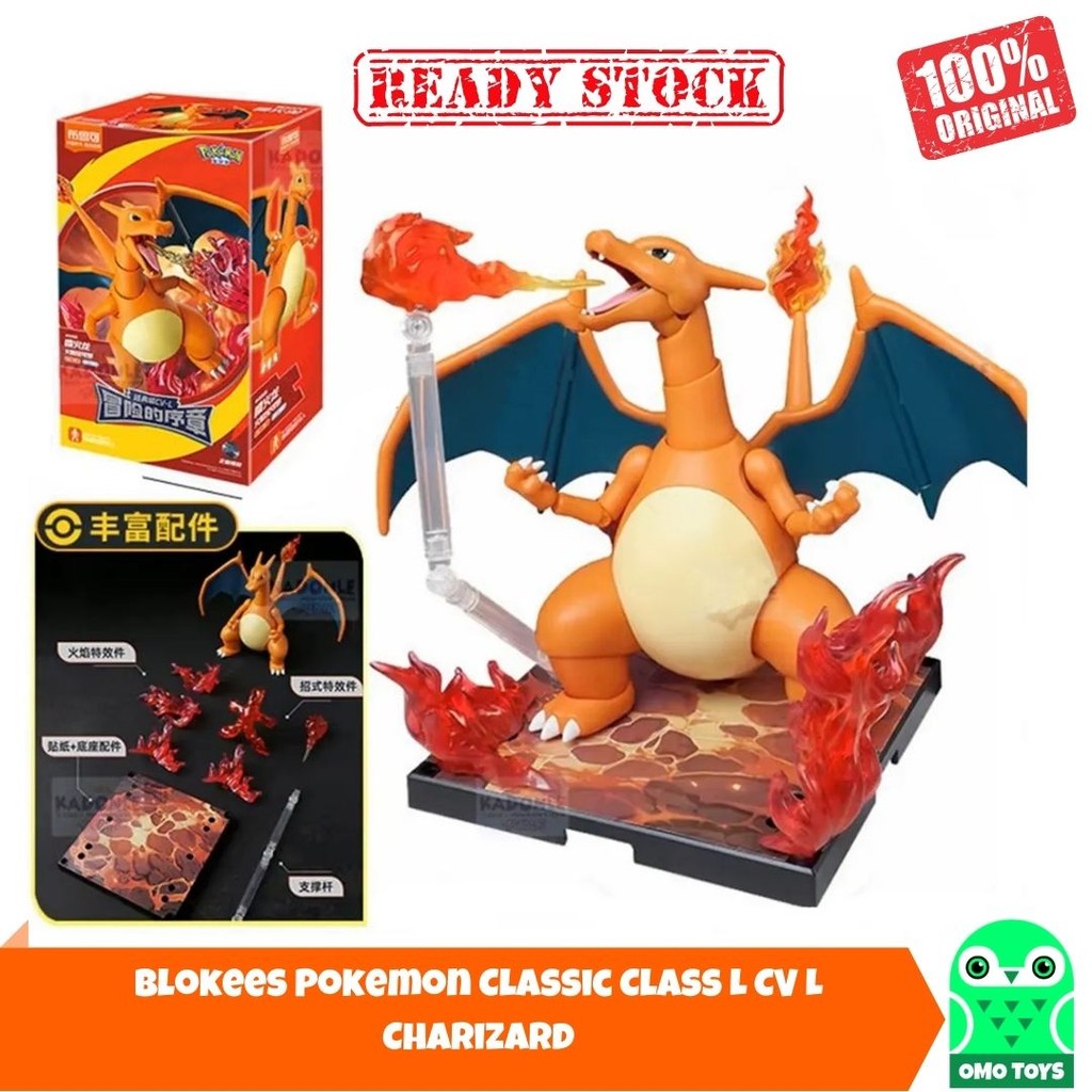 Blokees Pokemon Classic Class L CV L Charizard Model Kit Original ...