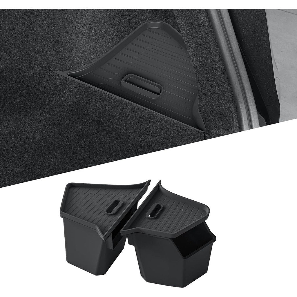 LUCKEASY Fit 2025.03-Now Tesla Model Y Juniper 2025 Trunk Storage Bins ...