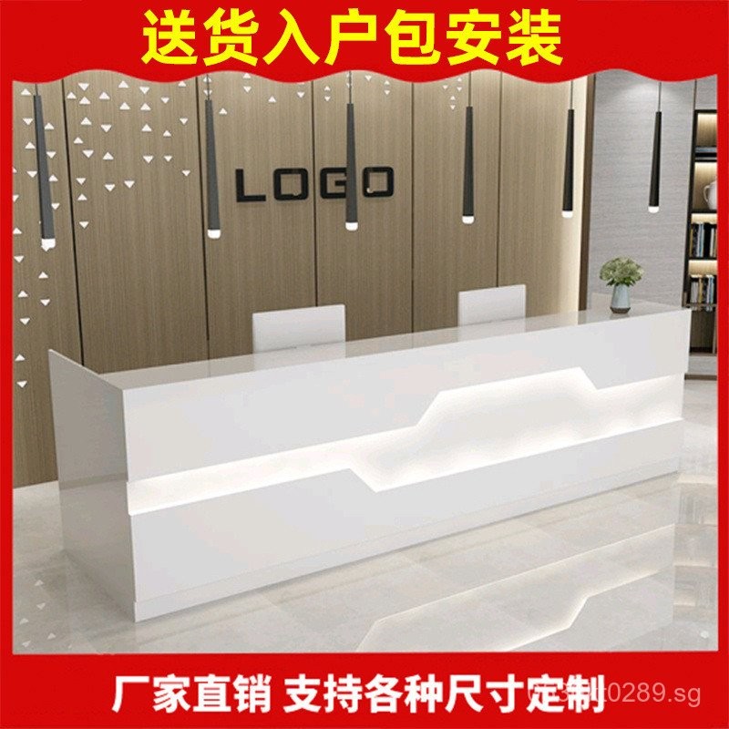 Painted Reception Desk Reception Bar Counter Installation Company ...