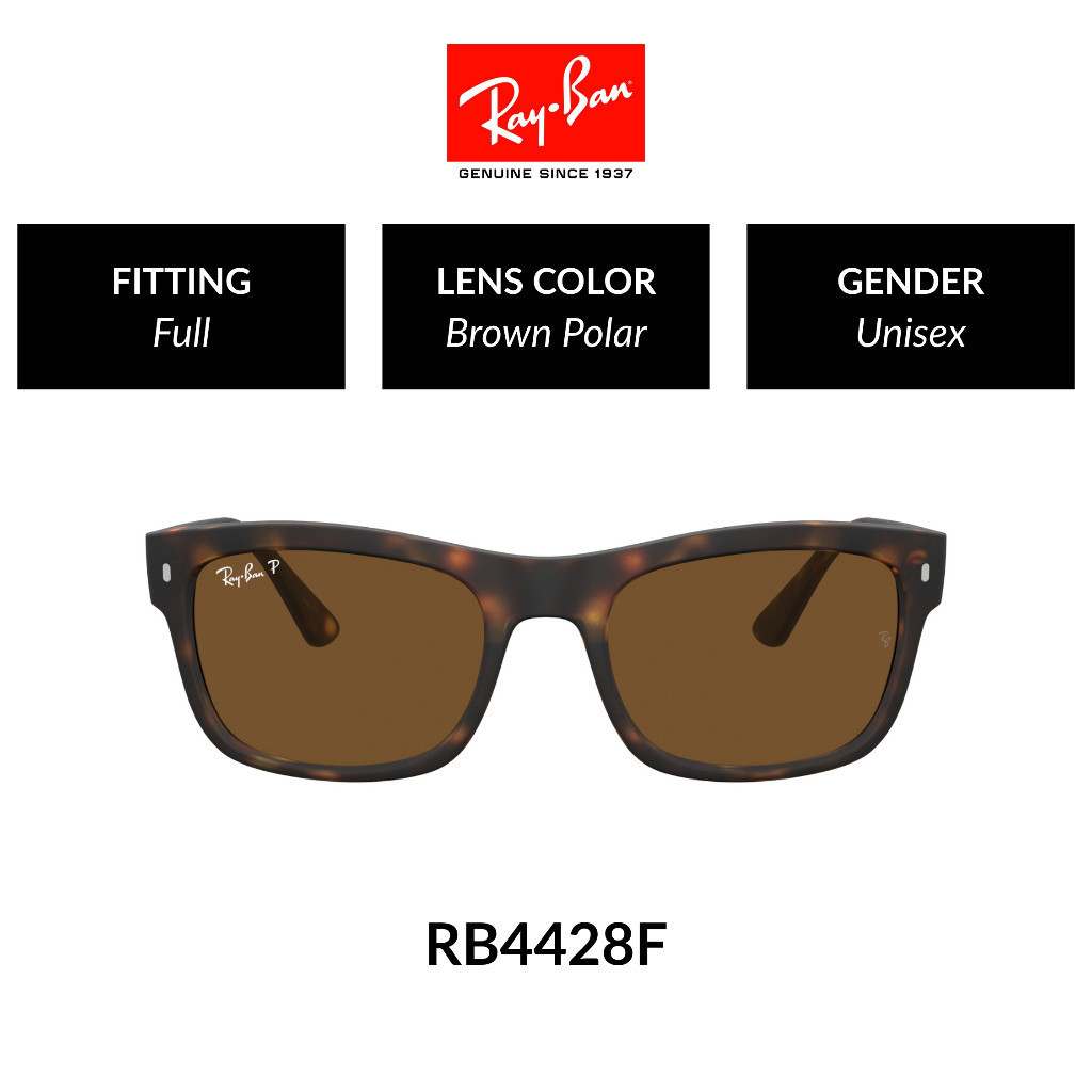 Ray-Ban RB4428F 894/57 - BROWN POLAR | Unisex Full Fitting Sunglasses ...