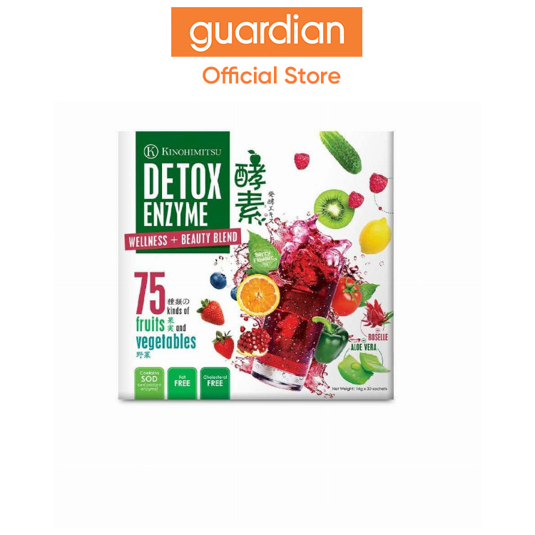 Kinohimitsu Detox Enzyme Sachets for Digestive Health, 30 sachets ...