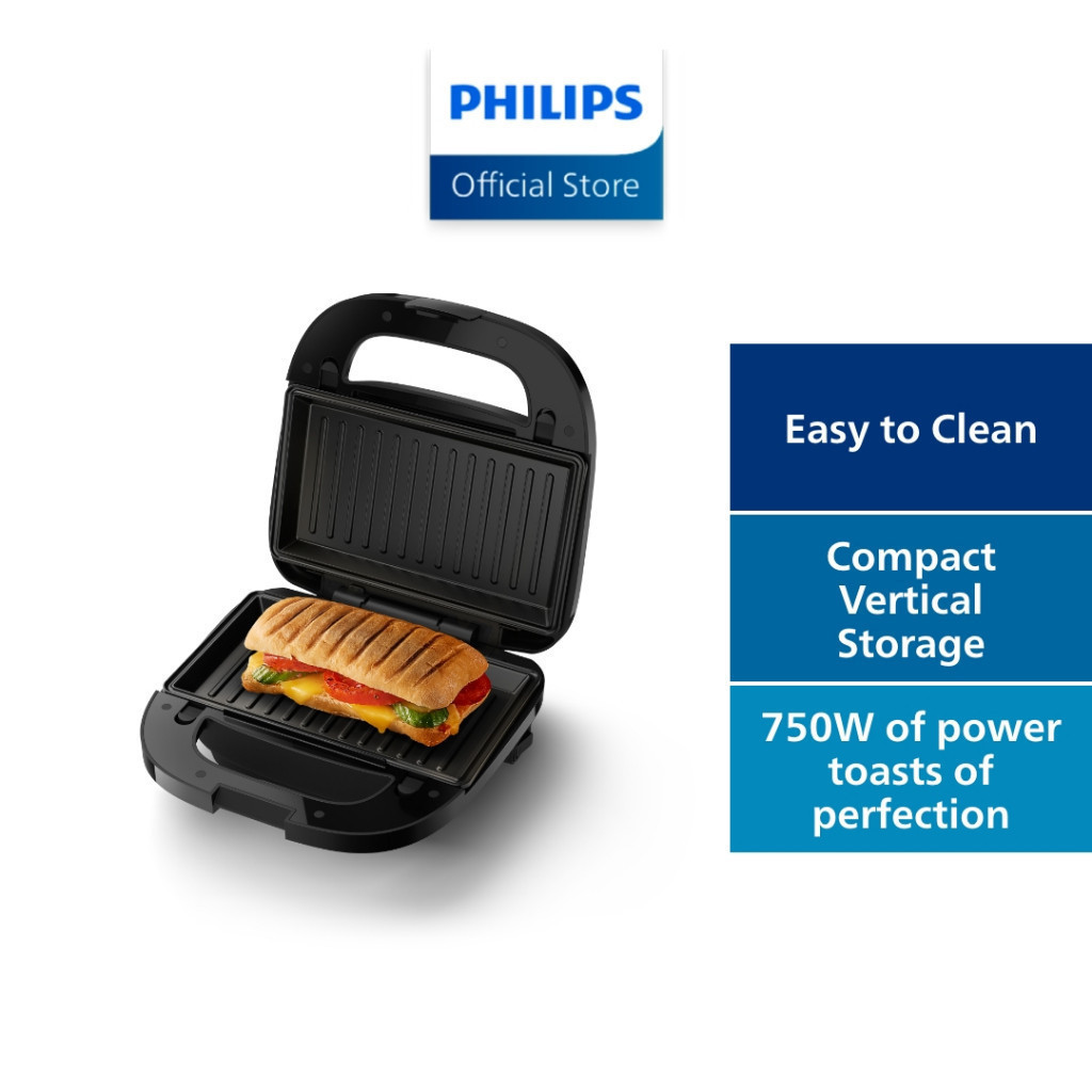 PHILIPS Sandwich Maker 5000 Series - HD2350/80, 3 Set Plates (Sandwich ...